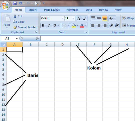 Fila, columna, celda y rango en Excel | INVENTARIOSTOTAL